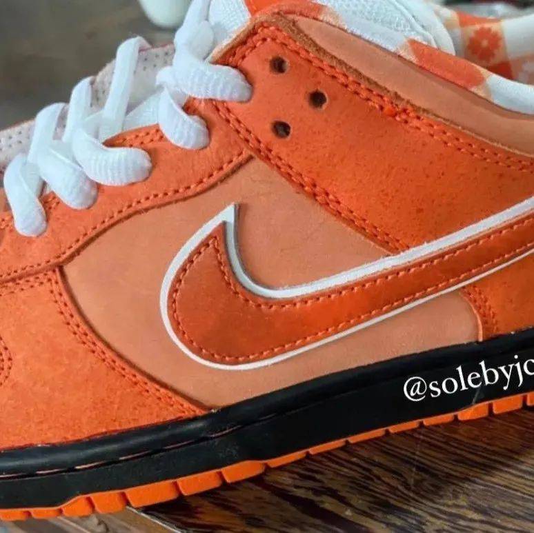 Concepts x Nike SB Dunk Low Orange Lobster_龙虾_Swoosh_细节