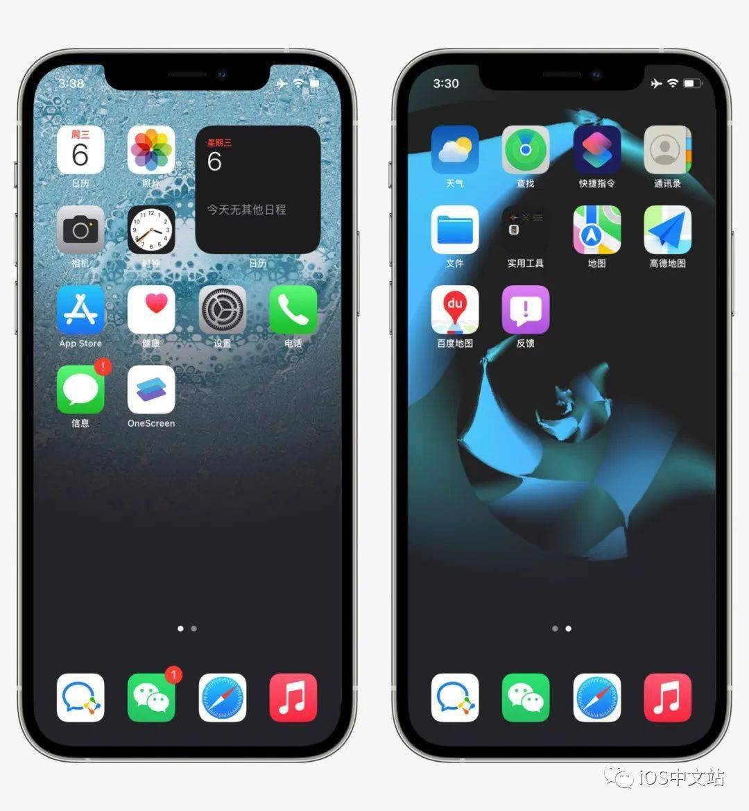 隐藏iPhone底部Dock栏，桌面清爽干净(最新)_壁纸_苹果_效果