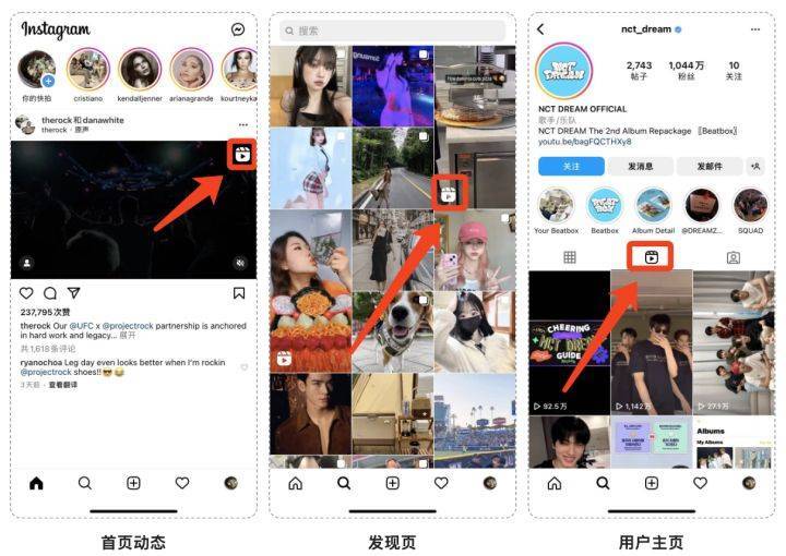Instagram Reels短视频下载保存的方法_ins_用户_图标