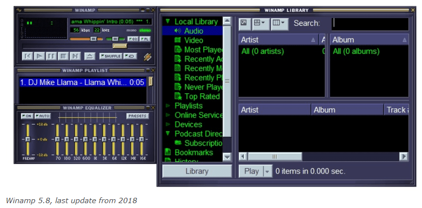 老牌音乐播放器 WinAmp 5.9 最终版发布，兼容 Win11_Winamp_Windows_版本