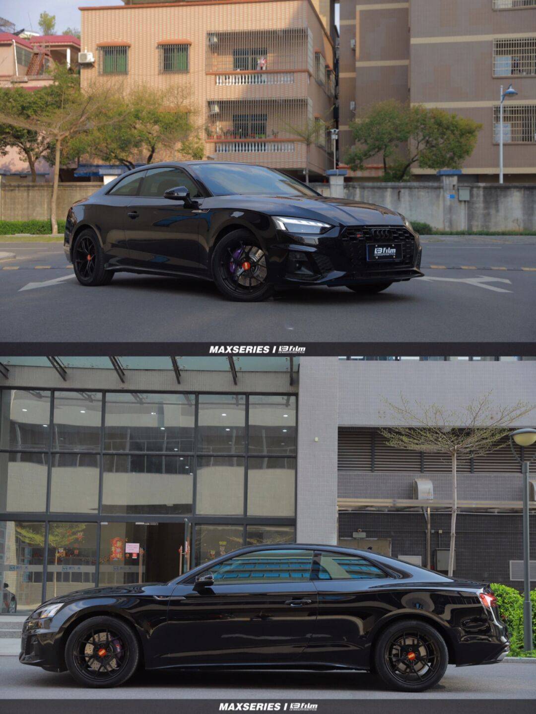 奥迪A5-LB改色膜黑武士，酷爆了黑武士的无限魅力_搜狐汽车_搜狐网