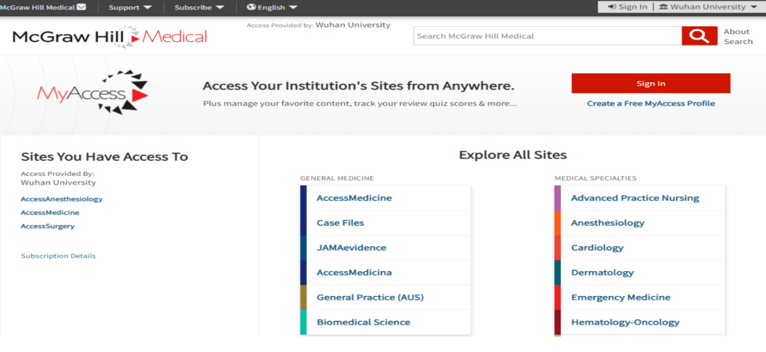 速递 | 关于Access Medical系列医学数据库开通试用的通知_执业_排版_后台