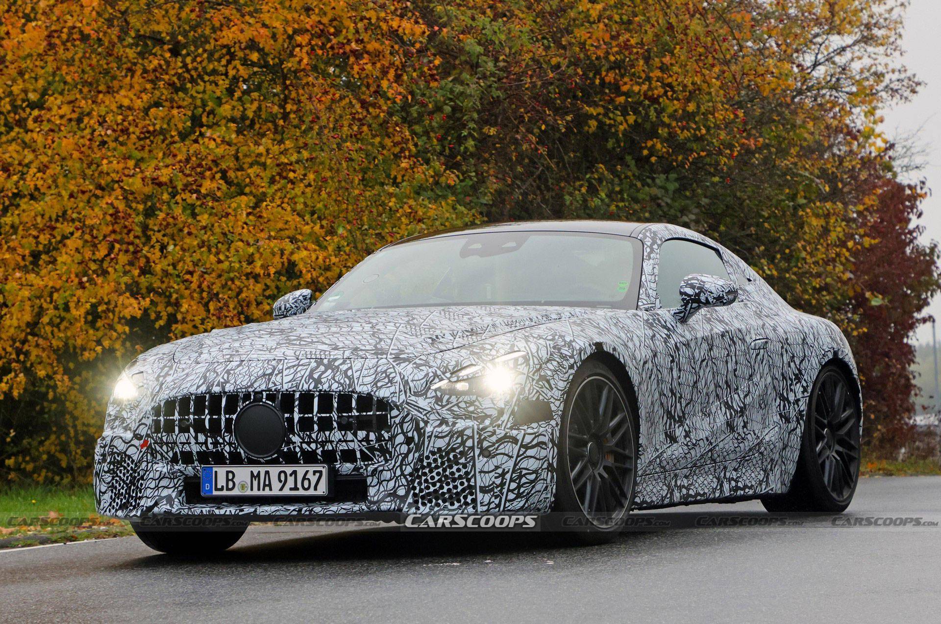 提供4.0T V8插混动力 全新梅赛德斯-AMG GT谍照_搜狐汽车_搜狐网