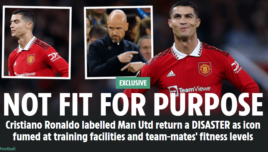 记者新书：C罗私下称回归是灾难，曼联没有进步_Joshua_Clegg_设施