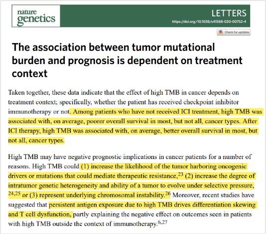 一文汇总 | 肿瘤突变负荷TMB检测常见问题_患者_治疗_免疫