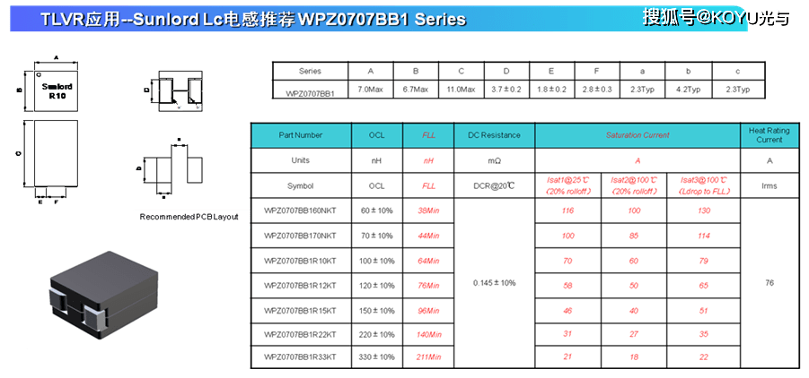 纹波稳如泰山响应动如脱兔新时代CPU用TLVR供电模式功率电感WPZ系列_输出_电流_相位