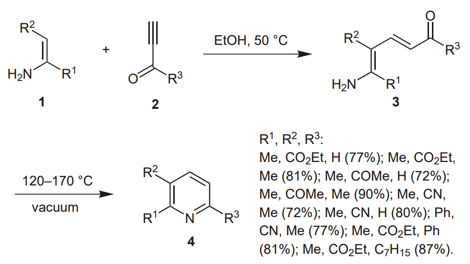 Bohlmann-Rahtz吡啶合成_反应_进行_Synlett