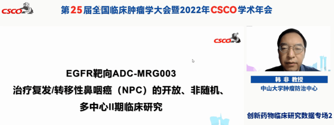 CSCO 2022 肿瘤创新药物临床研究专场2_治疗_患者_结果显示
