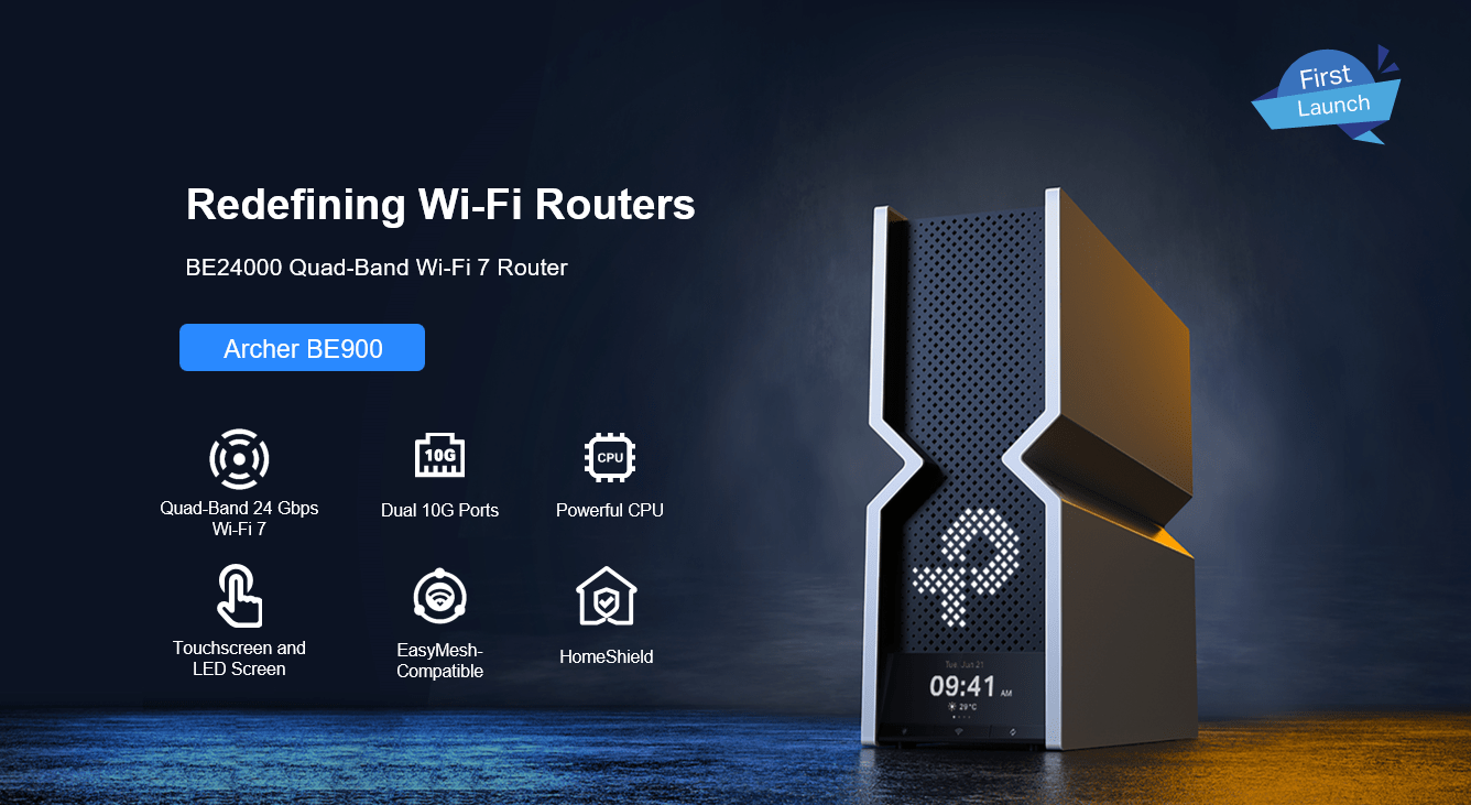 TP-Link 详解新款BE900 旗舰Wi-Fi 7 路由器_Archer_端口_天线