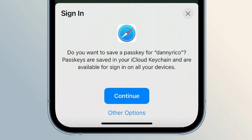 iOS 16小技巧：教你用Passkeys实现无密码输入_相关_账户_选项