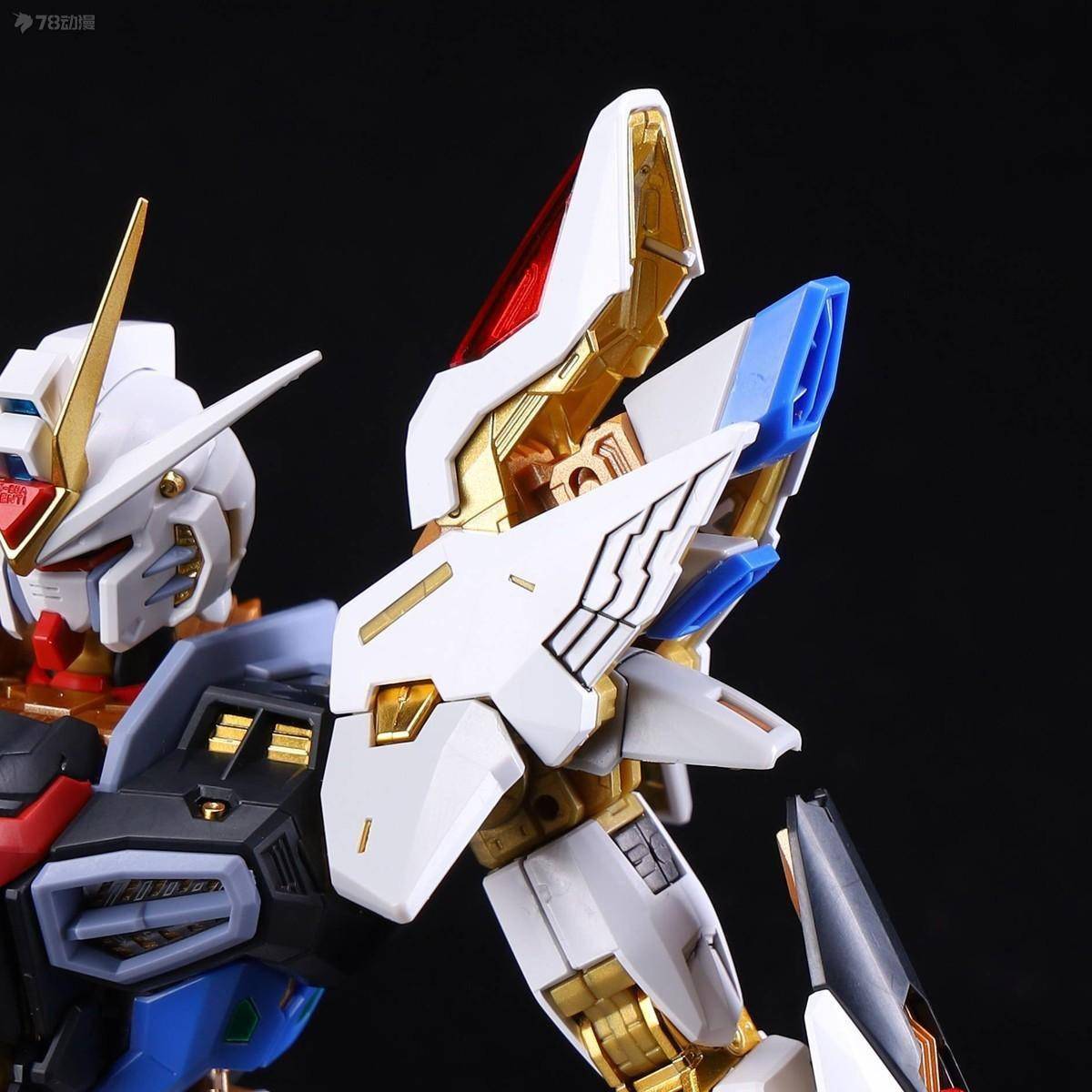 78官测：MG MGEX 强袭自由高达_细节_骨架_金色