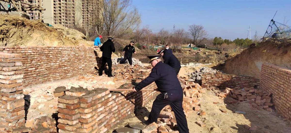 动手”就被拆,黄陂区拆除1200余平方米违建违法建设巡查
