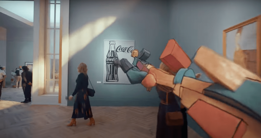 可口可乐用AI做广告？设计酷爆了！_创意_名画_短片