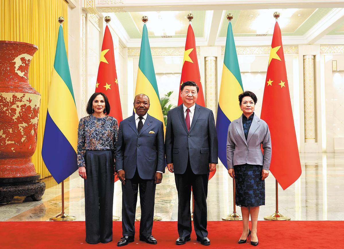 China, Gabon agree to bolster ties_Bongo_the_Liyuan