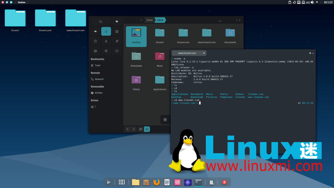 Nitrux 2.8 发布，可在 Linux 上启动完整的 Android 系统_Uri_Plasma_支持