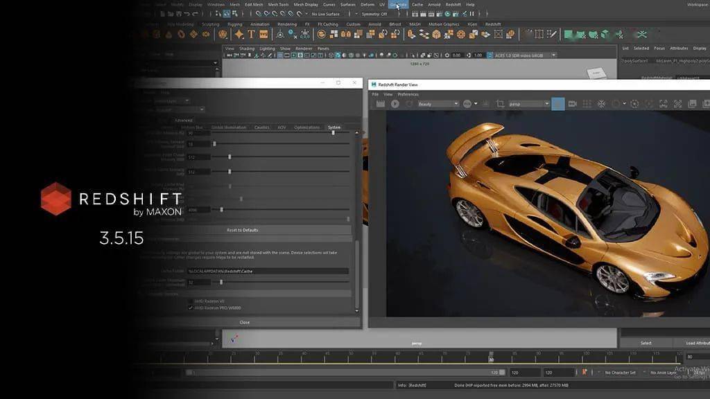 Redshift 3.5.15终于更新了，现已提供AMD GPU支持（公测版）_Cinema_Radeon_版本
