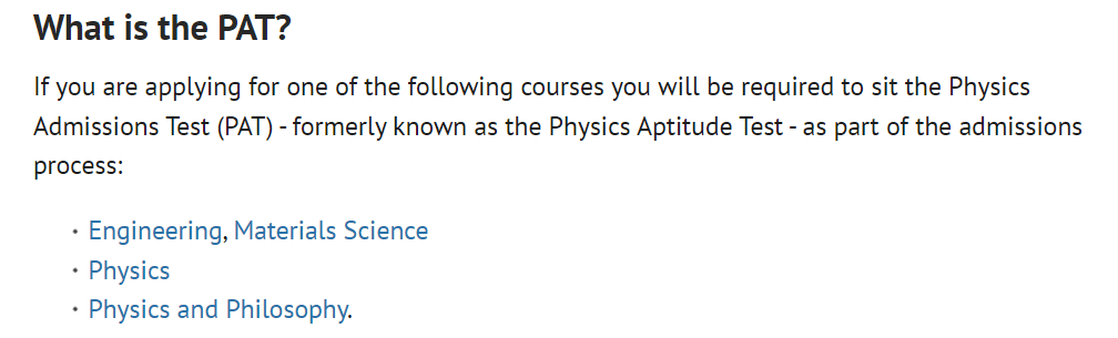 注意！牛津PAT答题形式也惊现变化！！！今年哪些专业需要参加这项考试？_物理_成绩_数学
