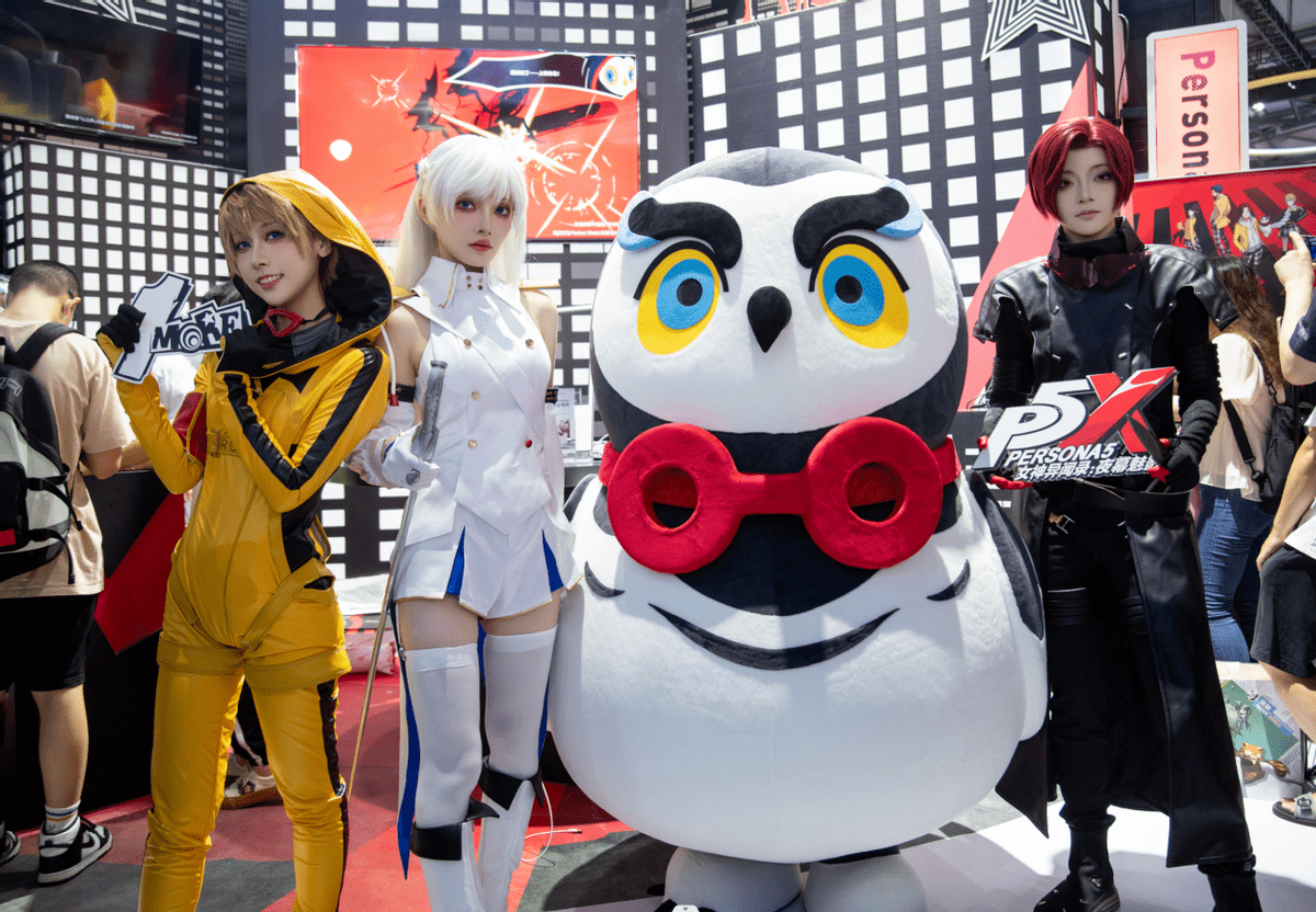 琴音蒙塔涅现身ChinaJoy《P5X》展台，颜值让宅男直呼：爱了爱了_游戏_玩家_角色