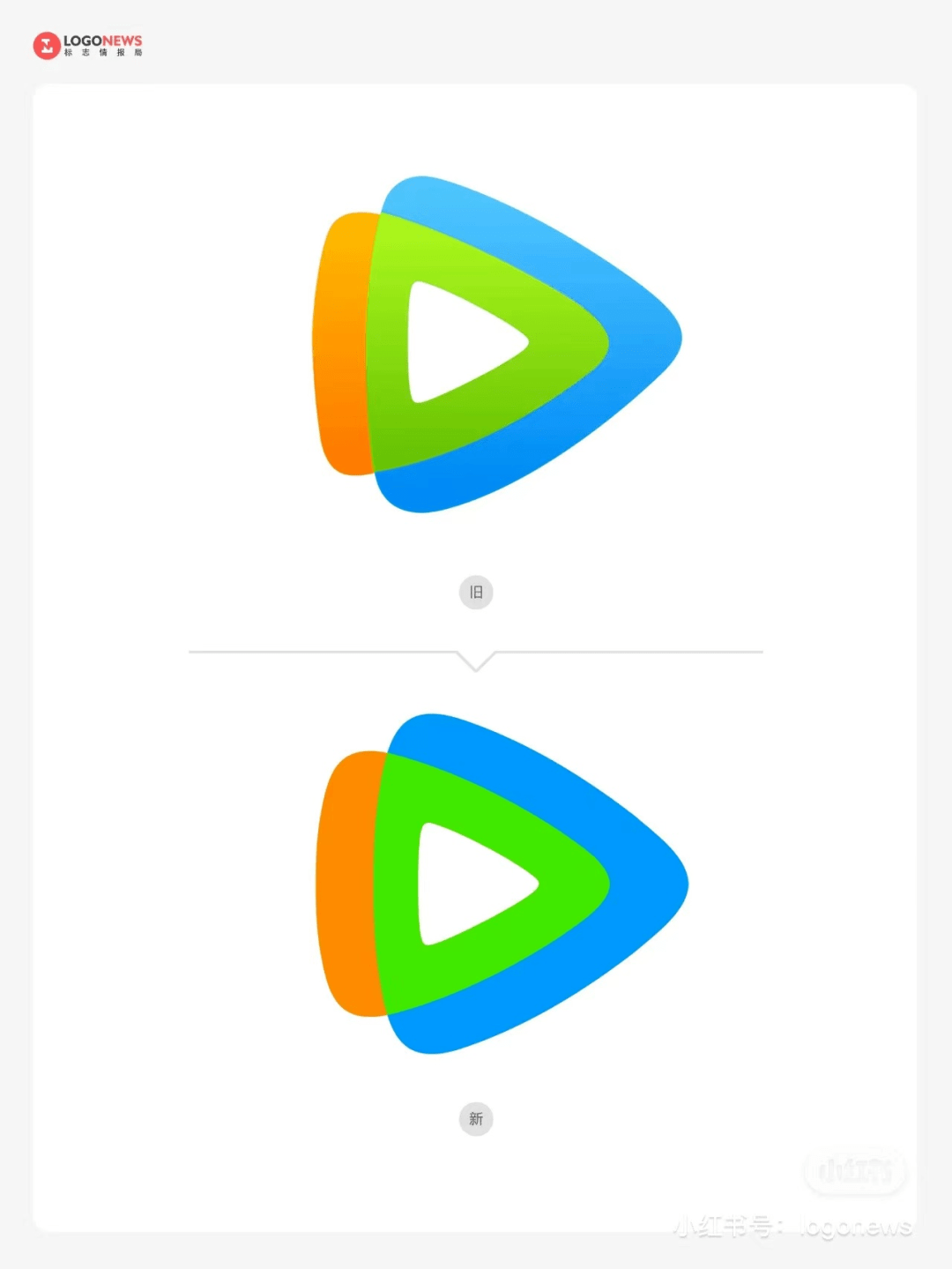 腾讯视频换LOGO，网友：意思是扁平乏味？_品牌_标志_噪音