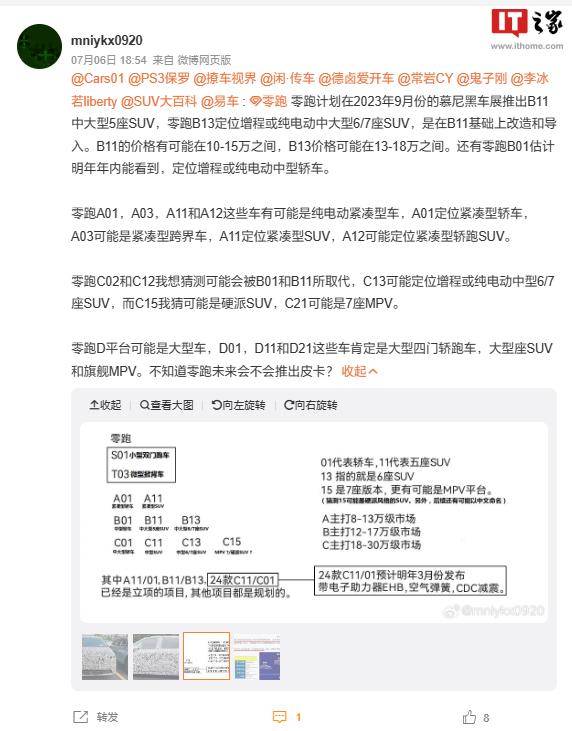 零跑全新车型 B11 谍照曝光：定位中大型 SUV，车顶配备激光雷达_搜狐汽车_搜狐网