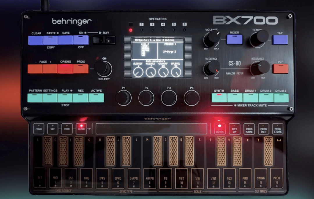 百灵达没打算放过 Yamaha DX7 发布复刻版 BX700 合成器_内置_模拟_滤波器