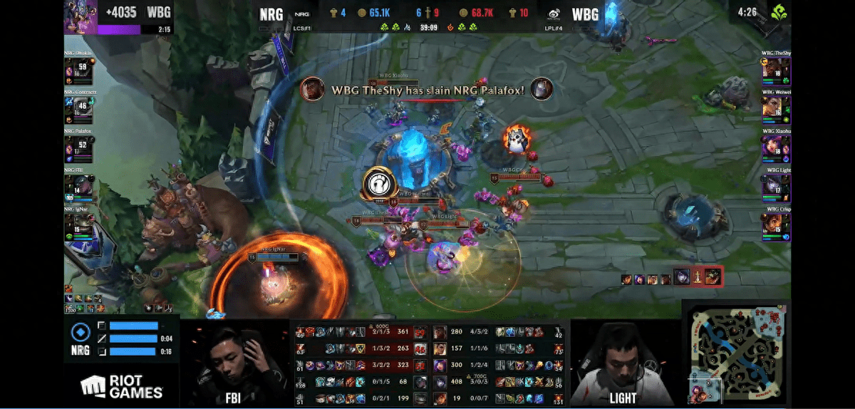 WBG 3比0零封NRG，晋级半决赛！_TheShy_比赛_weiwei