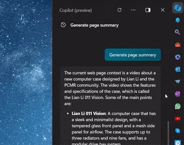 微软Win10/Win11的 Copilot将迎来新功能：大声朗读和插件支持_@Leopeva_测试_Edge