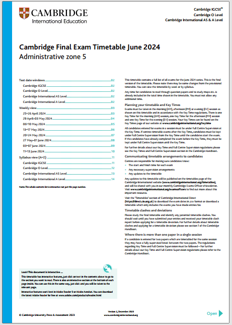 定了！CIE正式公布2024夏季大考时间表！明年考试关键信息打包！_A-level_成绩_英国